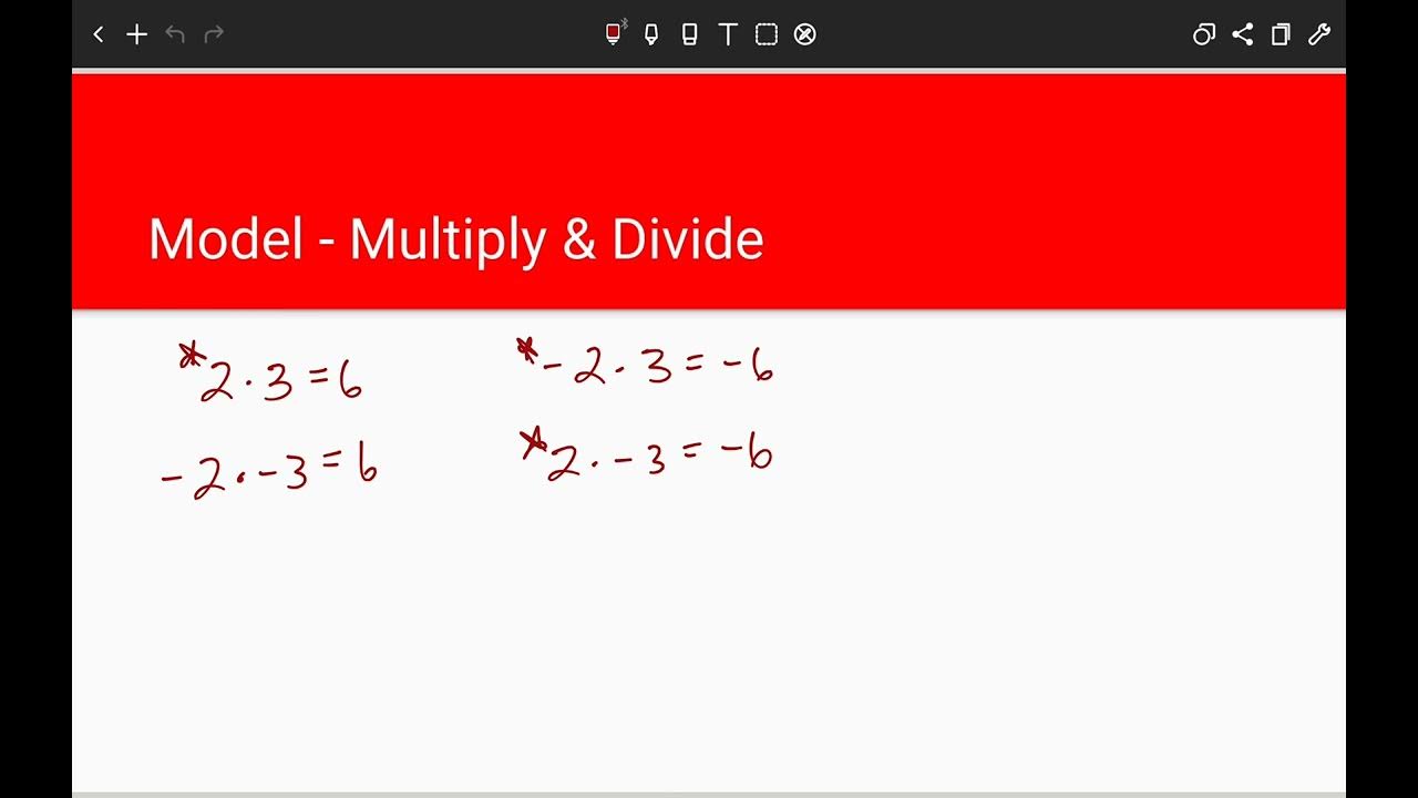 Unit 2.2 - Multiply Integers w Models - YouTube