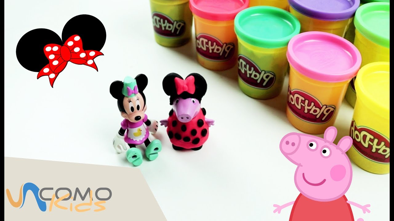 PEPPA PIG 🐷 se disfraza de MINNIE MOUSE - YouTube