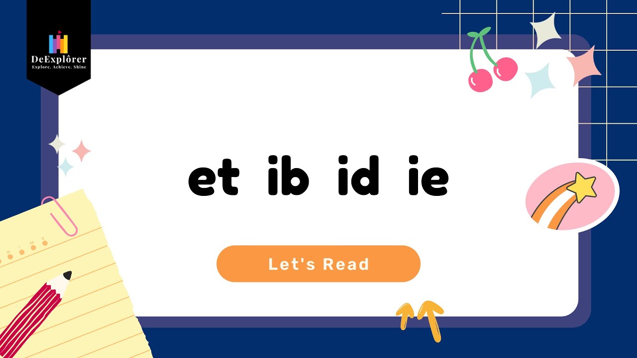 Phonics - et | ib | id | ie - YouTube