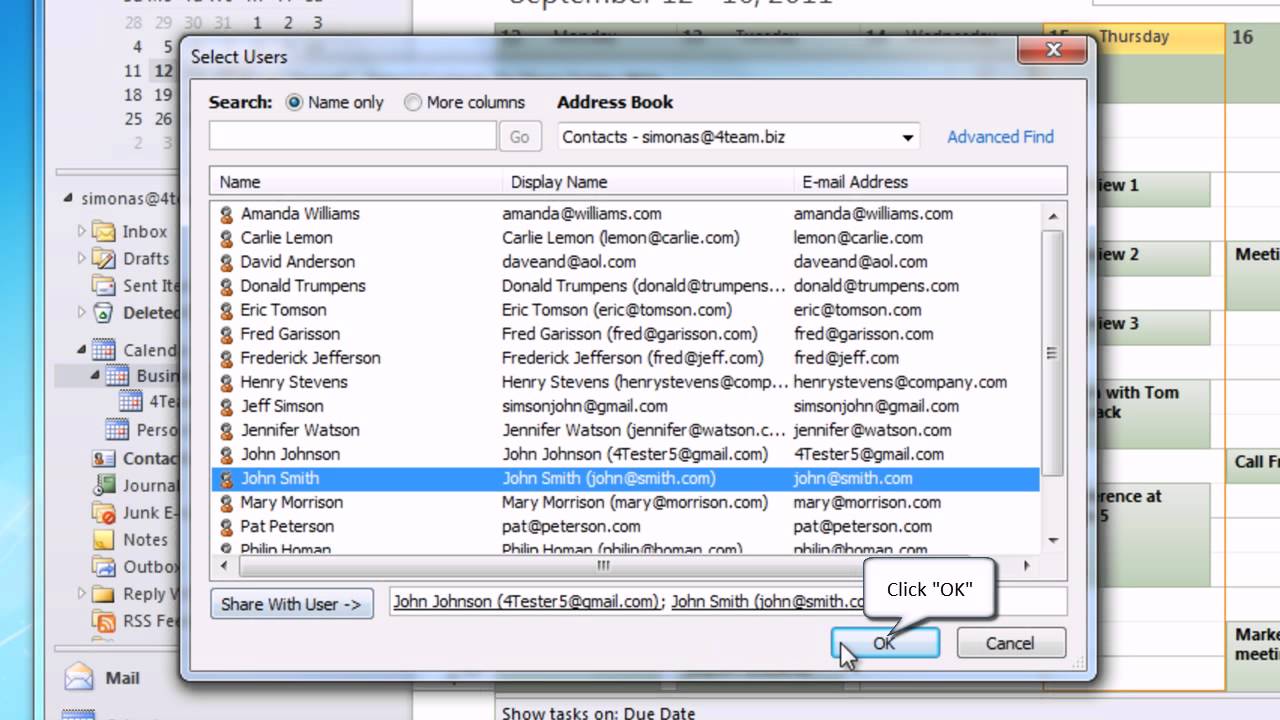 ShareO - How to share Outlook Calendar or other folders HD - YouTube
