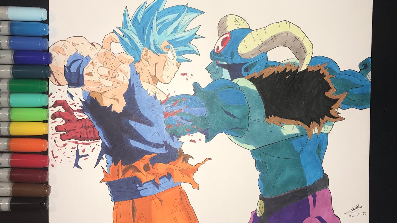 Goku vs Moro (Speed Drawing) - YouTube