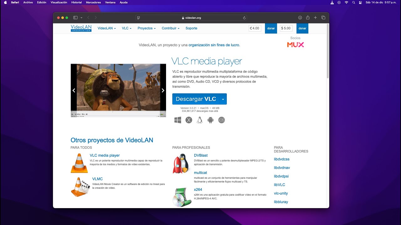 ¿Cómo instalar VLC en MacOS? - YouTube