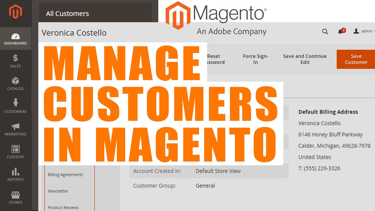 How to Manage Customers in Magento? - YouTube