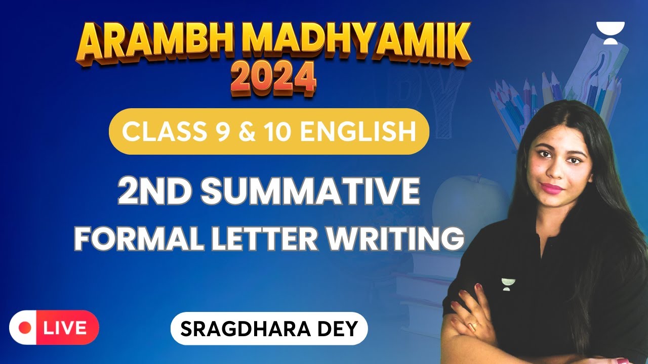 Madhyamik English 2nd Summative | Formal Letter Writing | English ...