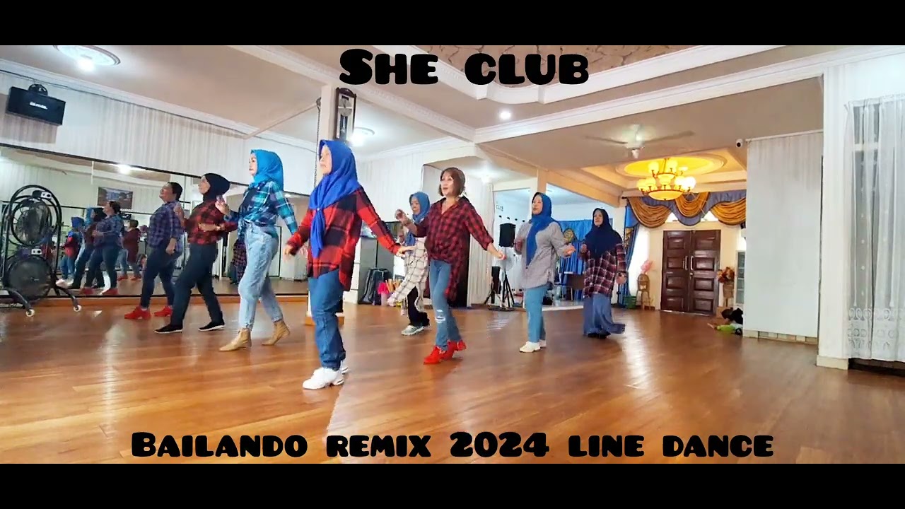 bailando remix 2024 line dance. choreographer by Meta btm (ina) & Denny ...