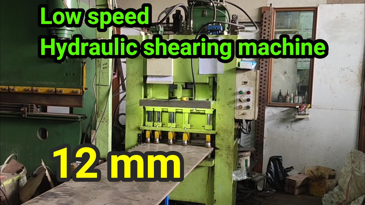 Proses Shearing Plat 12 mm x 85 mm x 100 mm - YouTube