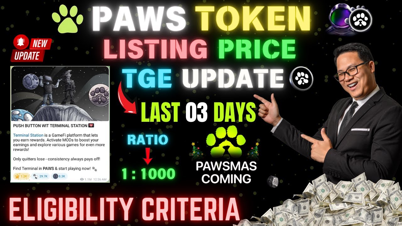 Paws New Update Today | Paws Listing Price | Paws TGE & Snapshot | paws ...