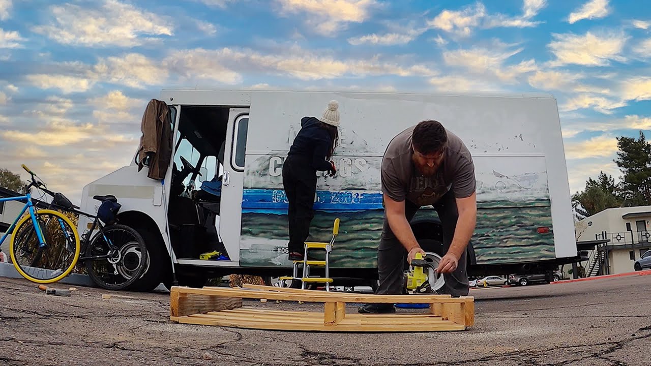 The Bread Truck Conversion BEGINS! | Live Thrifting | #VanLife - YouTube
