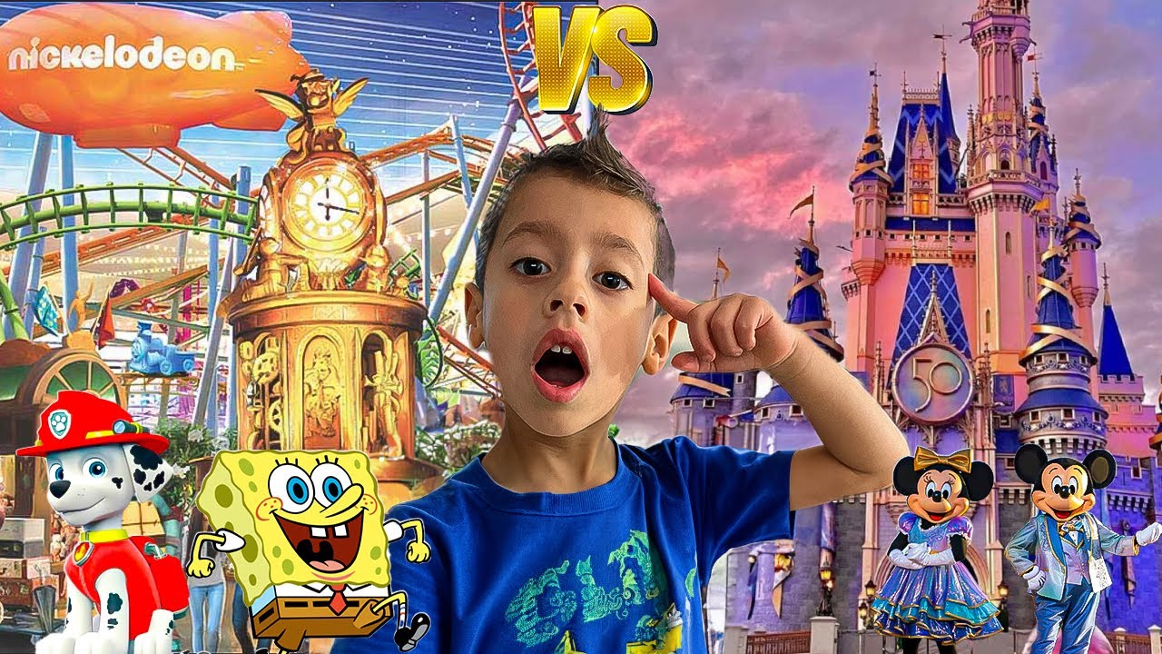 Nickelodeon Universe VS Disney World Amusement Park Trip! - YouTube