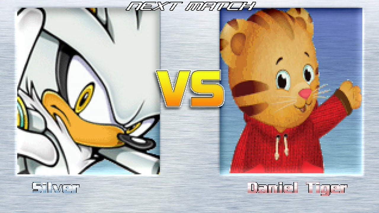 M.U.G.E.N BATTLES | Silver vs Daniel Tiger | Sonic the Hedgehog vs ...