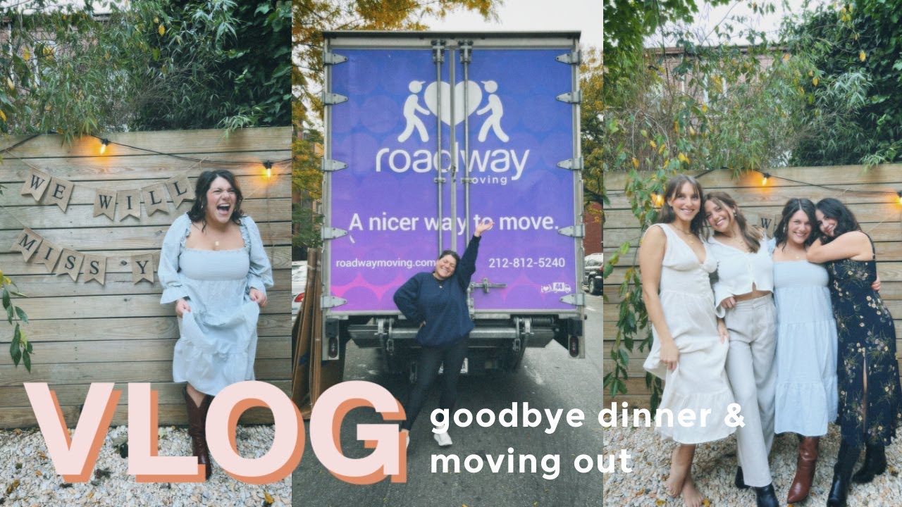 VLOG: Goodbye dinner with friends & moving out - YouTube