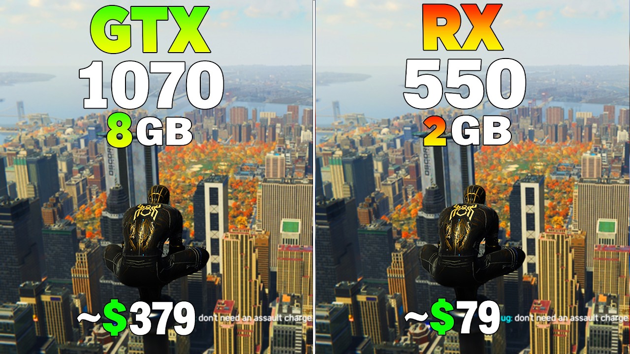 GTX 1070 vs RX 550 - Test in 12 Games - YouTube