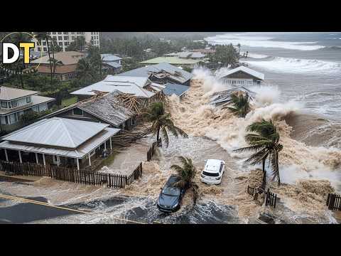 Lowell Kasırgası Hawaii'yi Vurdu: Evler Yıkıldı, Kauai'nin %90'ı Elektriksiz Kaldı
