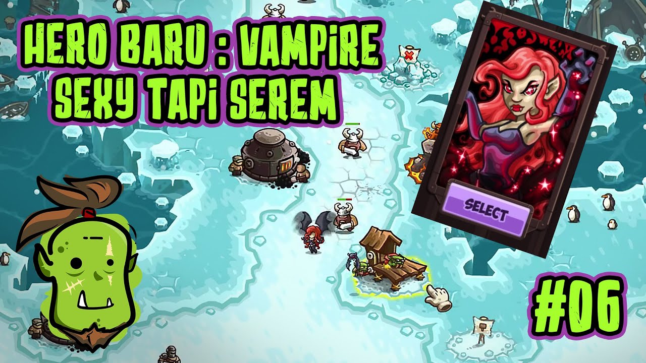 LEVEL 08 : HERO VAMPIRE MEMANG STRONG | kingdom rush vengeance ...