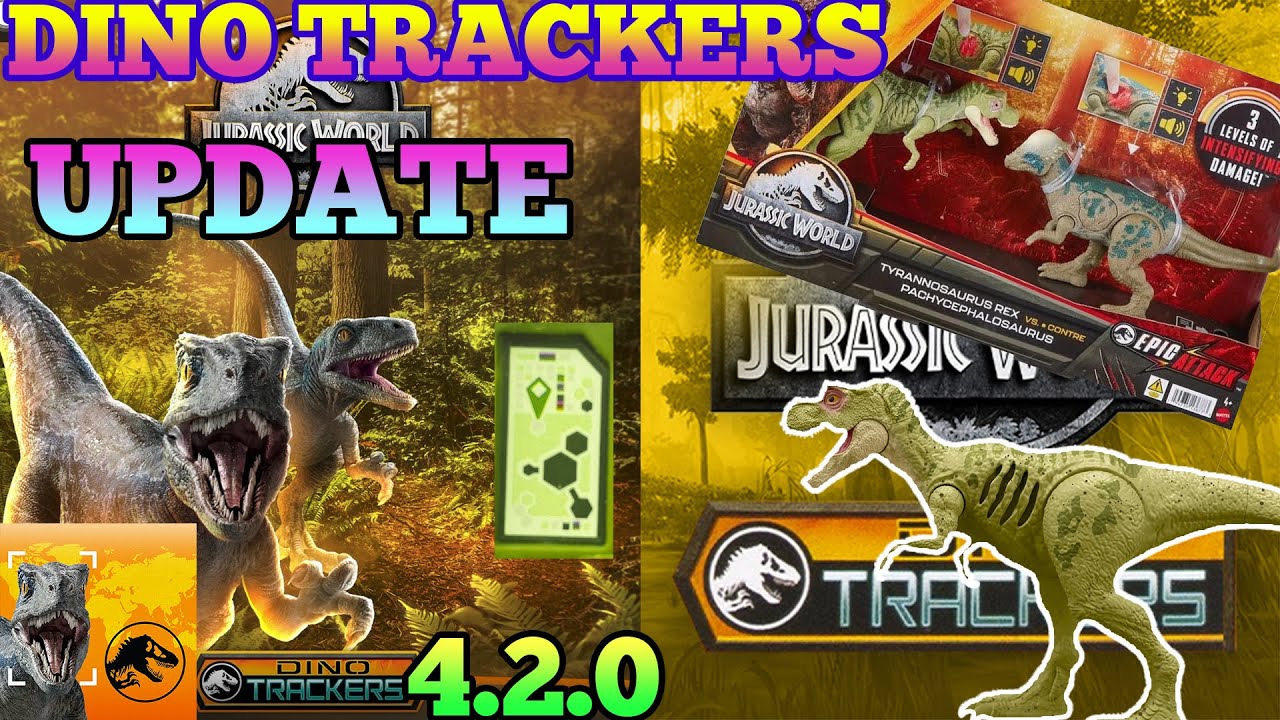 Jurassic World DINO TRACKERS 2023 Facts App Scan Codes UPDATE 4 2 0 All ...
