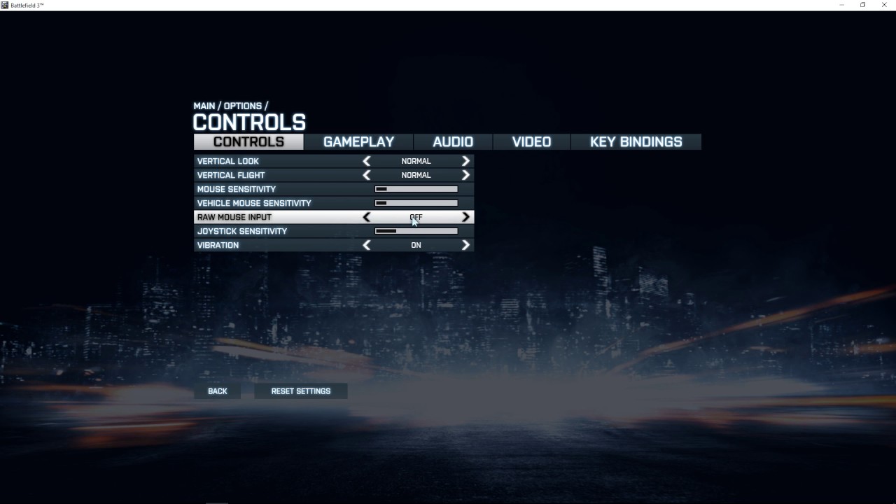 How to Disable Mouse Input In Battlefield 3 - YouTube
