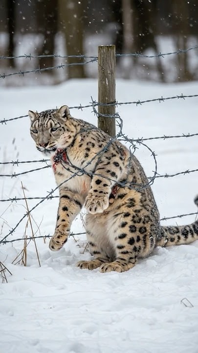 Trapped in Barbed Wire, Saved by a Stranger: A Snow Leopard’s Rescue #dramgics #wildlife - YouTube