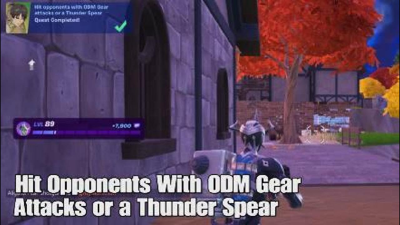 Hit Opponents With ODM Gear Attacks or a Thunder Spear - Fortnite Eren ...