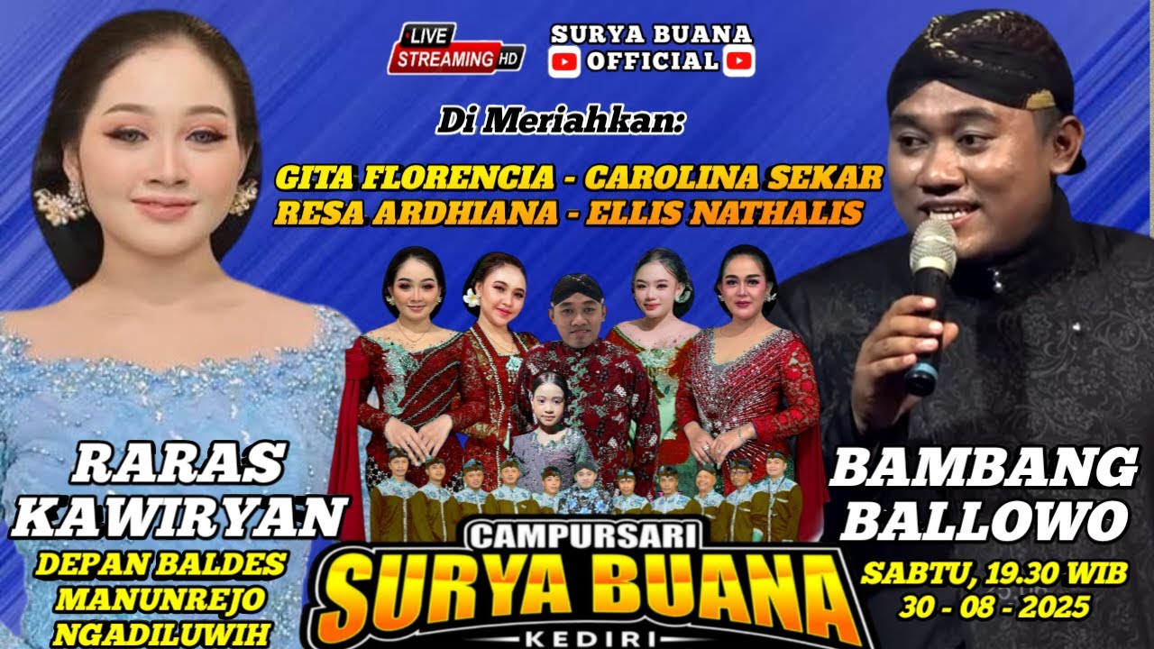 #LIVE CAMPURSARI SURYA BUANA || 30-08-2025 || MANGUNREJO NGADILUWIH ...