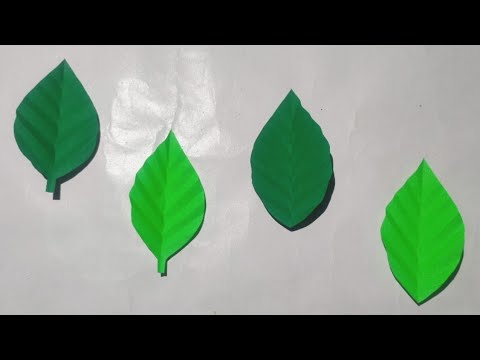 Paper Flower Leaf Cutting / Paper Leaf Cutting / Easy Paper leaf / How ...