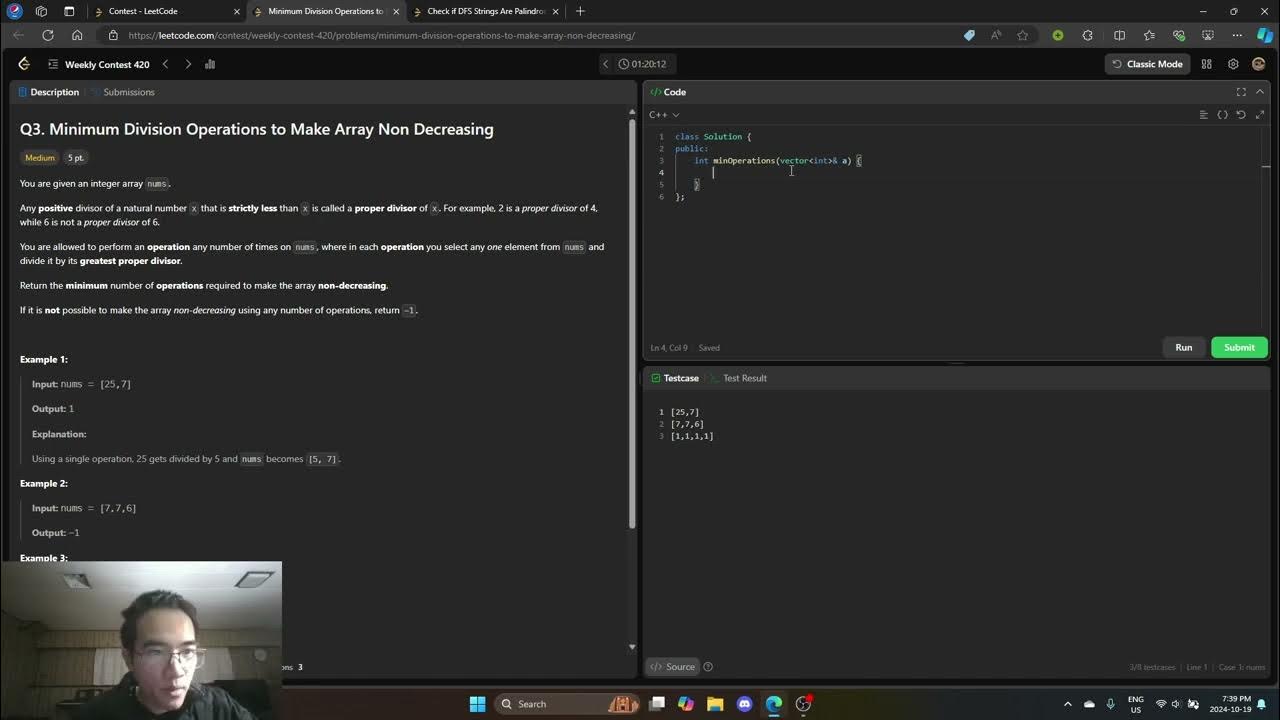 LeetCode Weekly Contest 420 AK! - YouTube