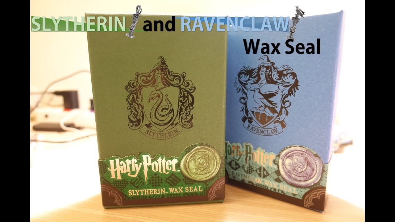 [ Harry Potter ] Unboxing SLYTHERIN and RAVENCLAW Wax Seal - YouTube