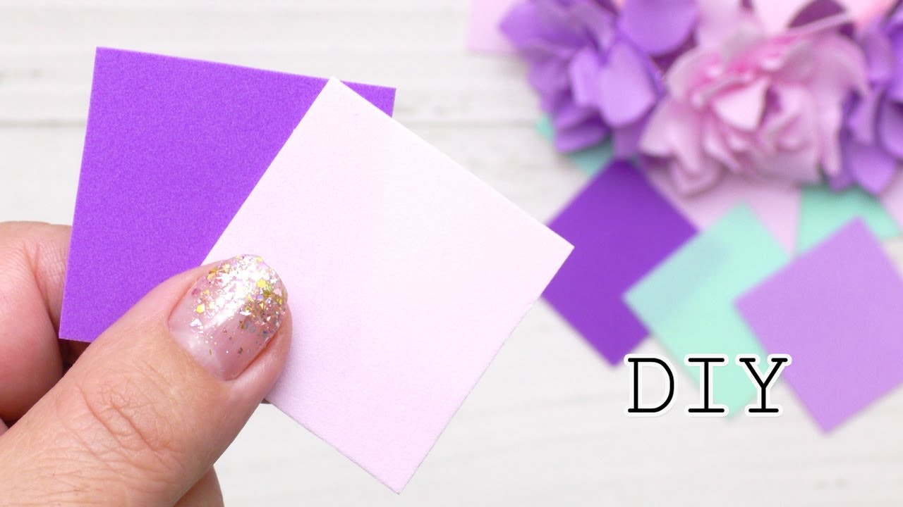 Look how to make a Simple Flower from foamiran EVA Decorations - YouTube