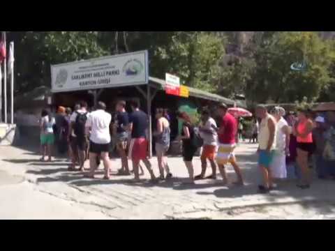 Saklıkent Kanyonu’na ziyaretçi Akını