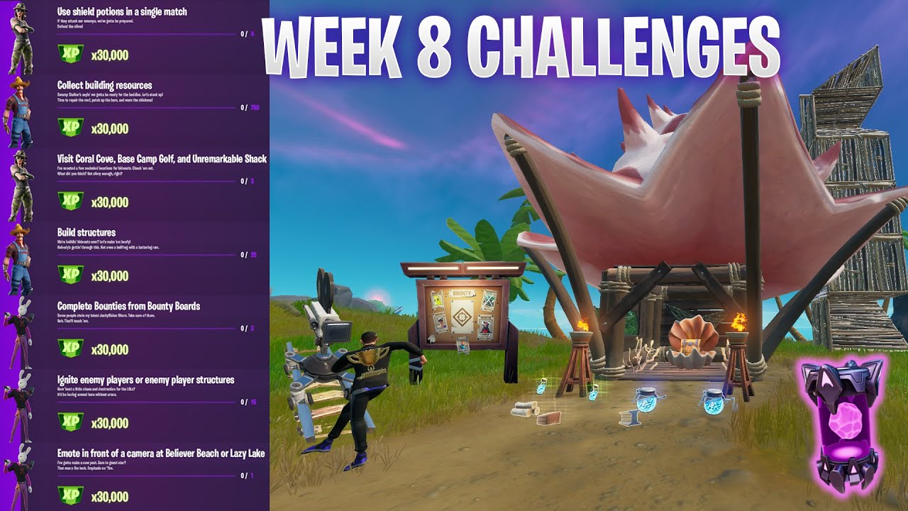 STREAMED: 🔴FORTNITE WEEK 8 CHALLENGES + ALIEN ARTIFACTS🔴 Rift Tour ...