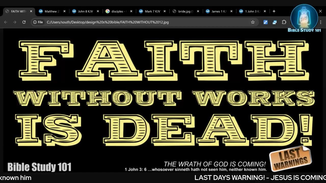 FAITH WITHOUT WORKS IS DEAD - JAMES - YouTube