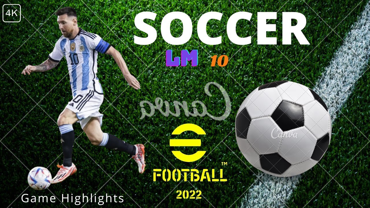 Lionel messi top goals e football konami game. game play - YouTube