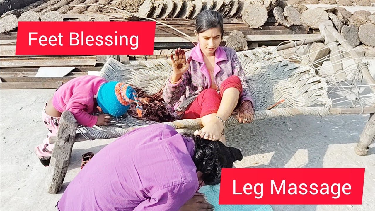 blessing of Pinky goddess / Indian leg massage Asmr - YouTube