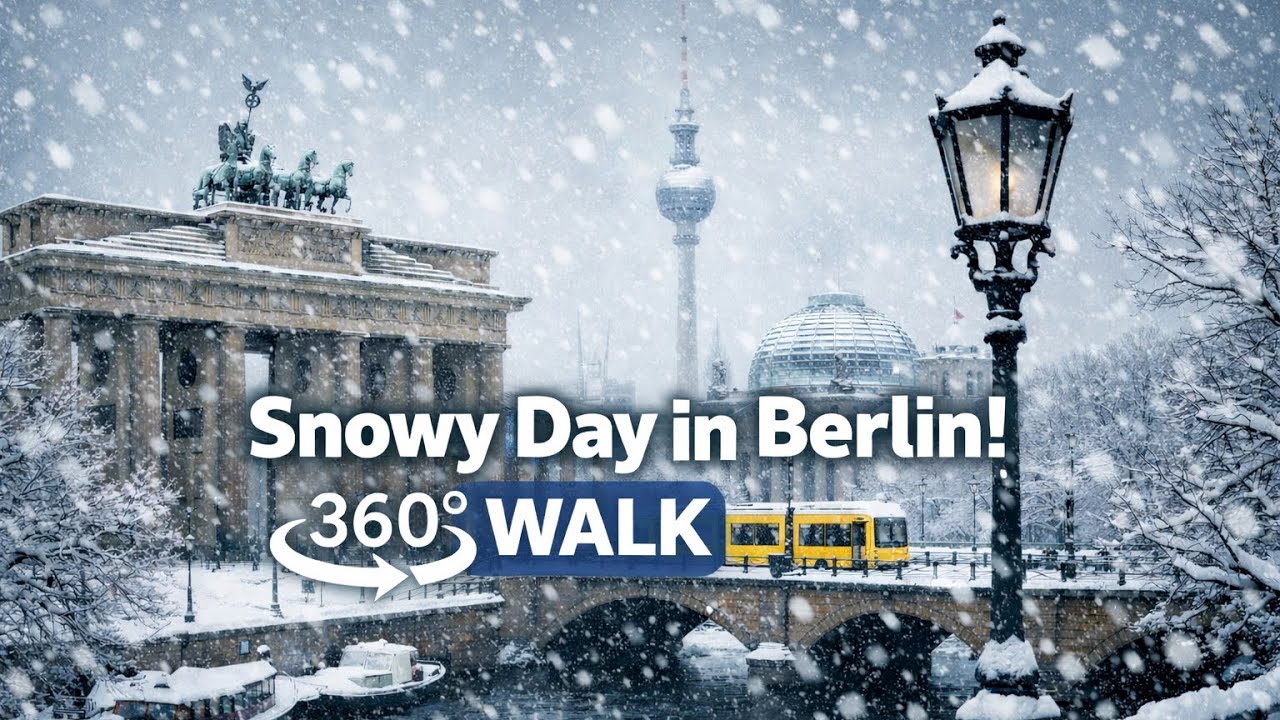 Berlin Snow Walk ️ Walking in Snow | 360° Winter City Walk - YouTube