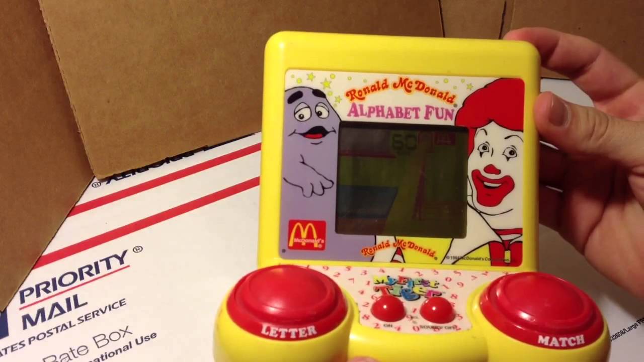 Ronald McDonald Alphabet Fun Learning Game eBay Adept Merch - YouTube