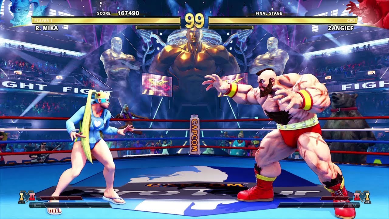 Street Fighter V Champion Edition Arcade Mode With R Mika Sfa Path