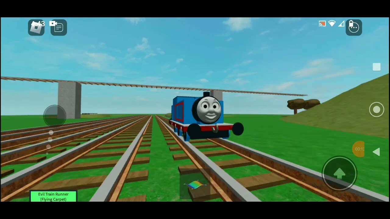 Thomas the tank engine on Train Runner. Roblox - YouTube