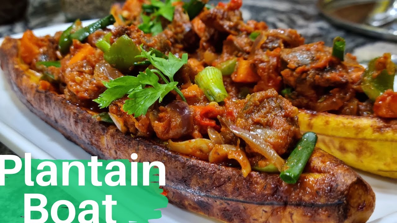 HOW TO MAKE PLANTAIN BOAT - YouTube