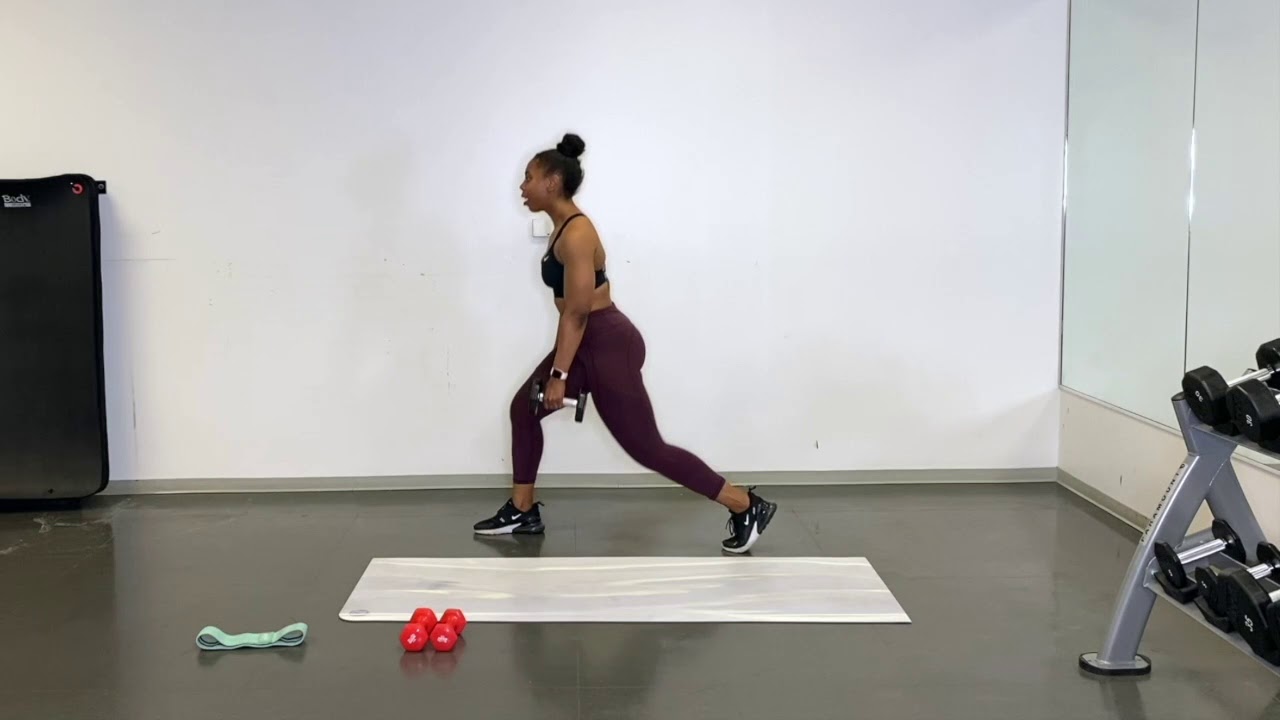 DB Static Lunge Pulse - YouTube