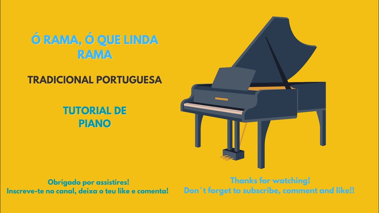 🎹 Tutorial de Piano - Ó Rama Ó Que Linda Rama 🎹 - YouTube