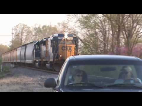 CSX # 2292 # 6496 ( Grain ).wmv - YouTube