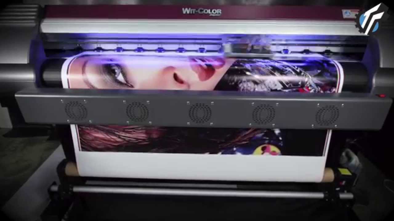Экосольентный плоттер Wit color - YouTube