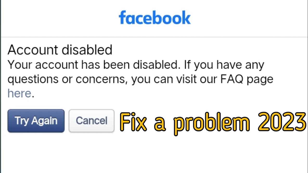 how to recover disabled facebook account without identity proof 2023||your account has been ...