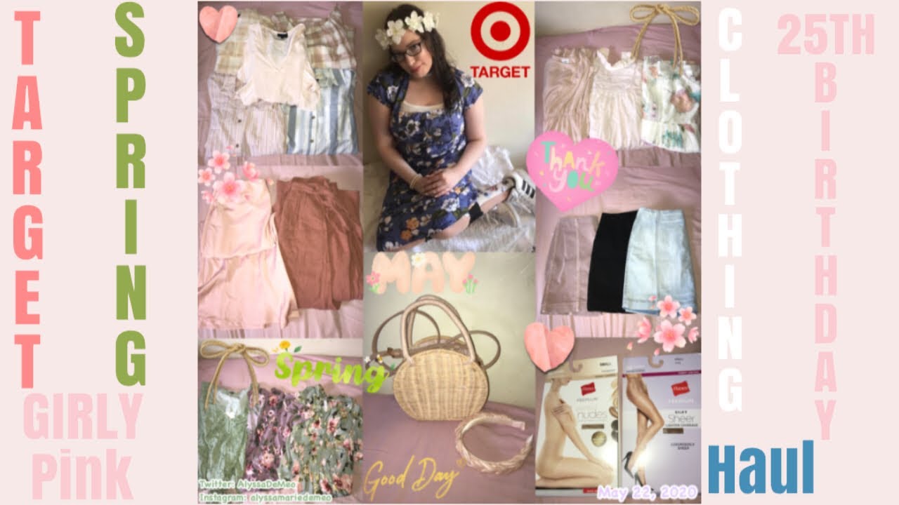 🎀🌸🌷👚👗Target Spring Girly Pink Clothing 25th Birthday Gifts Haul👗👚🌷🌸🎀 🛍 ...