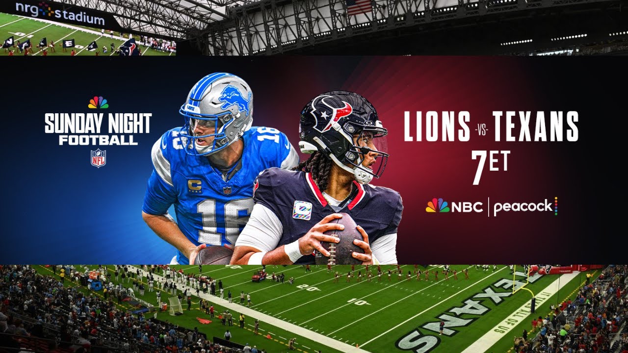Dinner & Sunday Night Football: Lions @ Texans LIVE REACTION ...