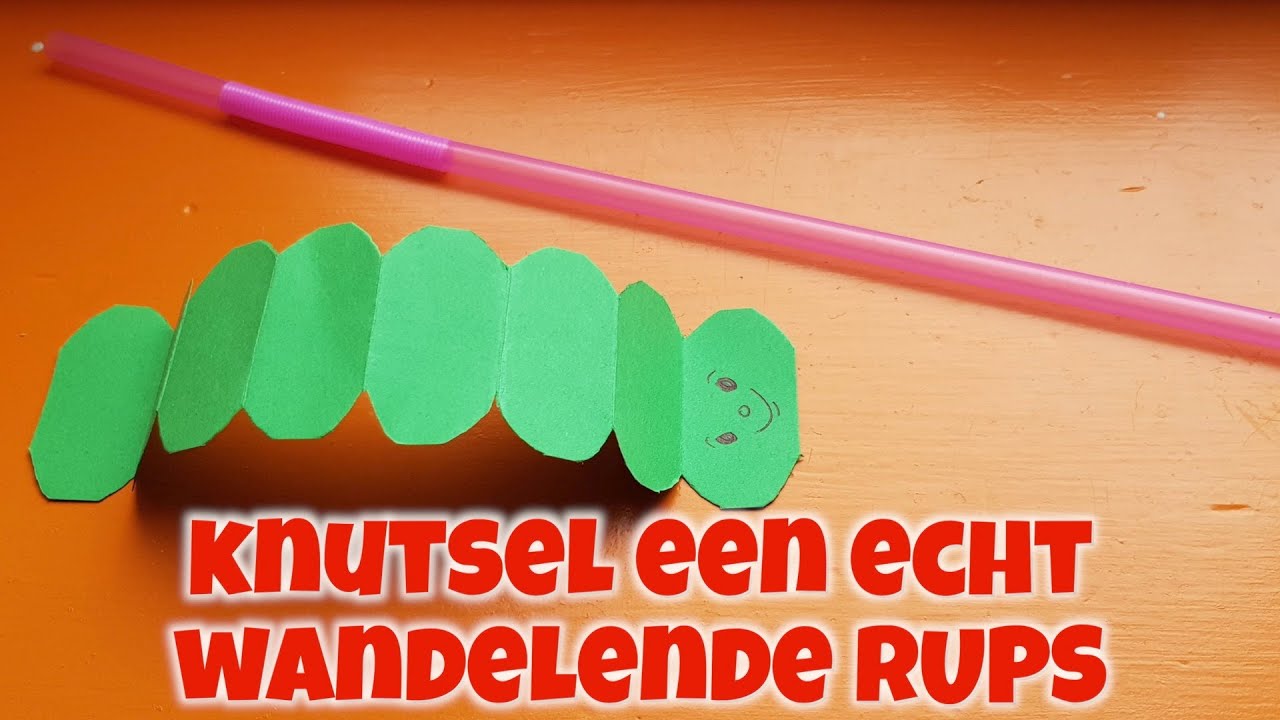 Knutselen - De wandelende rups - YouTube