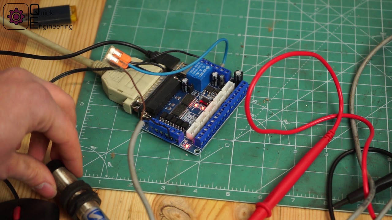 Linuxcnc Connecting Lathe Encoder Signals To Lpt Port Youtube
