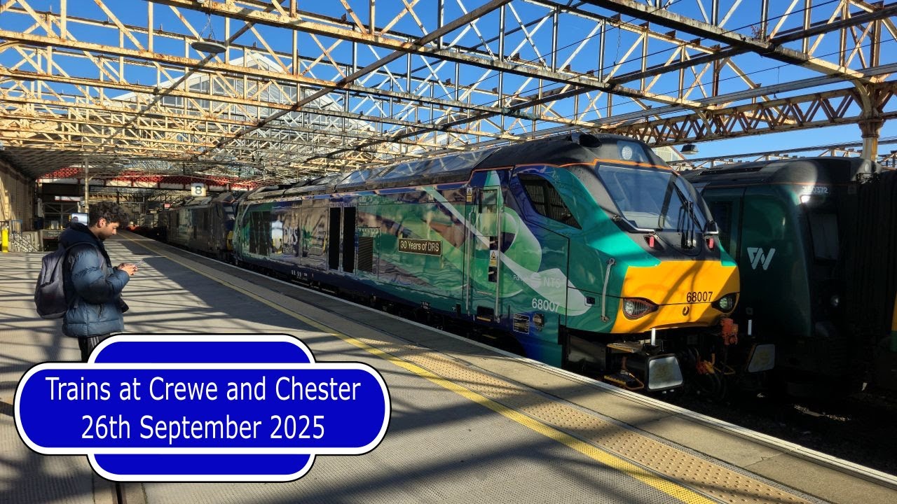 Trains at Crewe and Chester 26th September 2025 #railway #train # ...