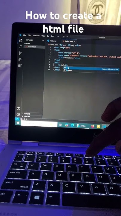 How to create your html file. #html #frontend #frontenddeveloper ...