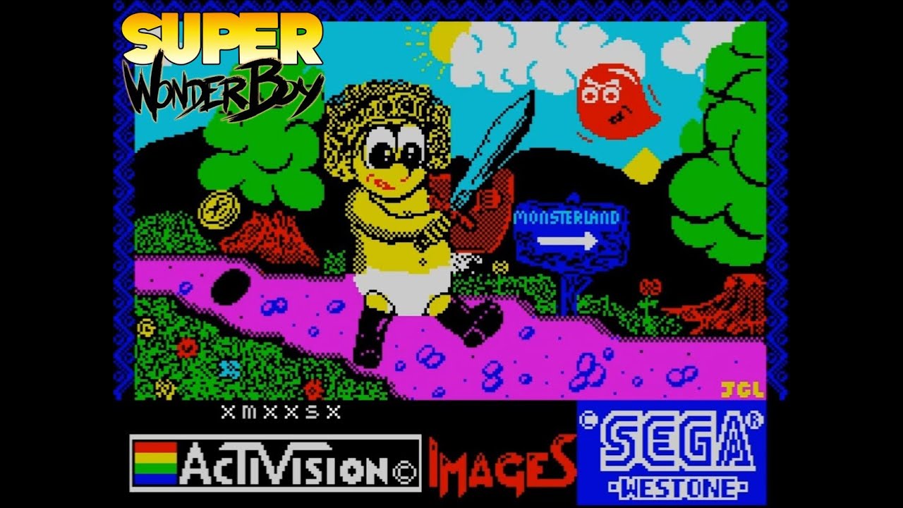 Прохождение игры платформер Super Wonder Boy ZX Spectrum 1989 - YouTube
