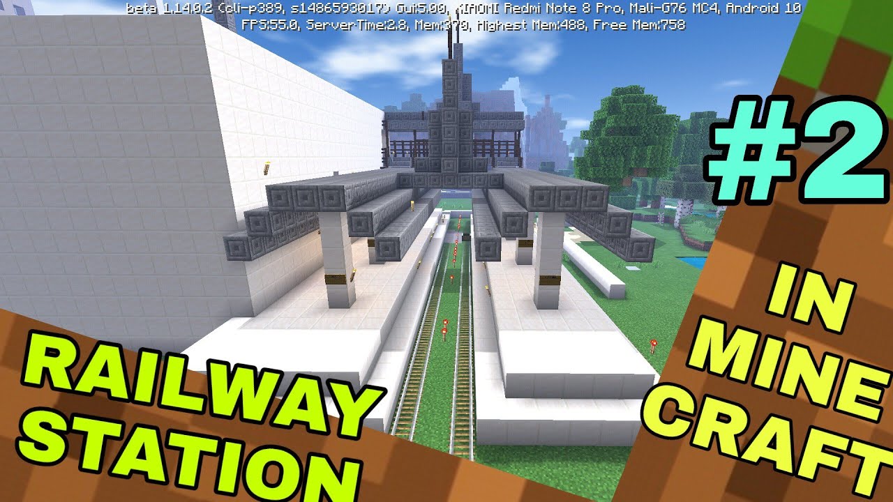 Building A Railway Station in Minecraft | Building Gold City #2 - YouTube